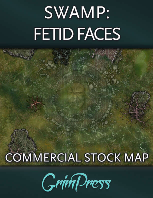{Commercial} Stock Map: Swamp - Fetid Faces - Grim Press | Publisher ...