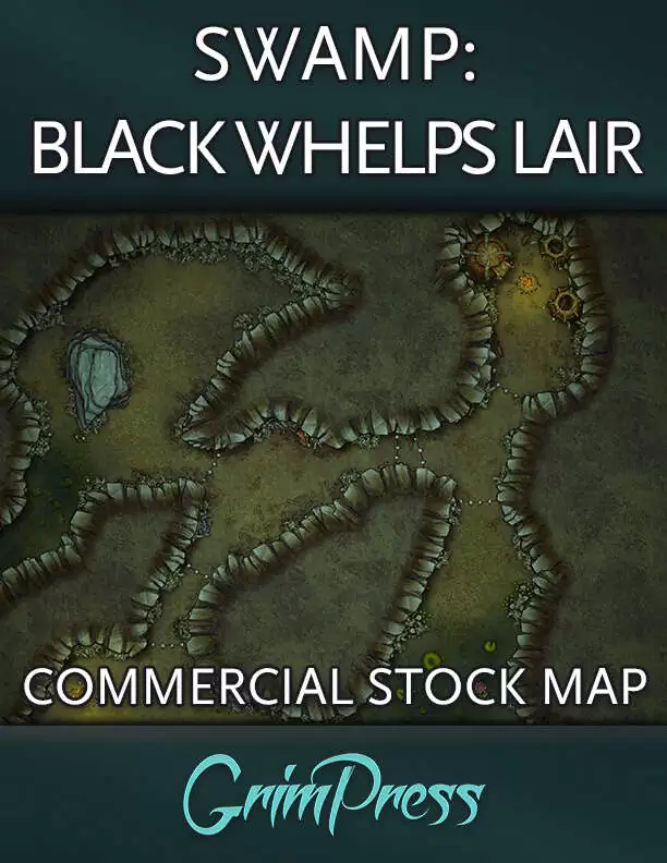 {Commercial} Stock Map: Swamp - Black Whelps Lair - Grim Press ...