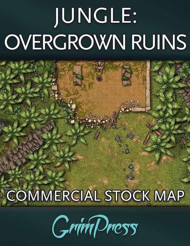 {Commercial} Stock Map: Jungle - Overgrown Ruins - Grim Press ...