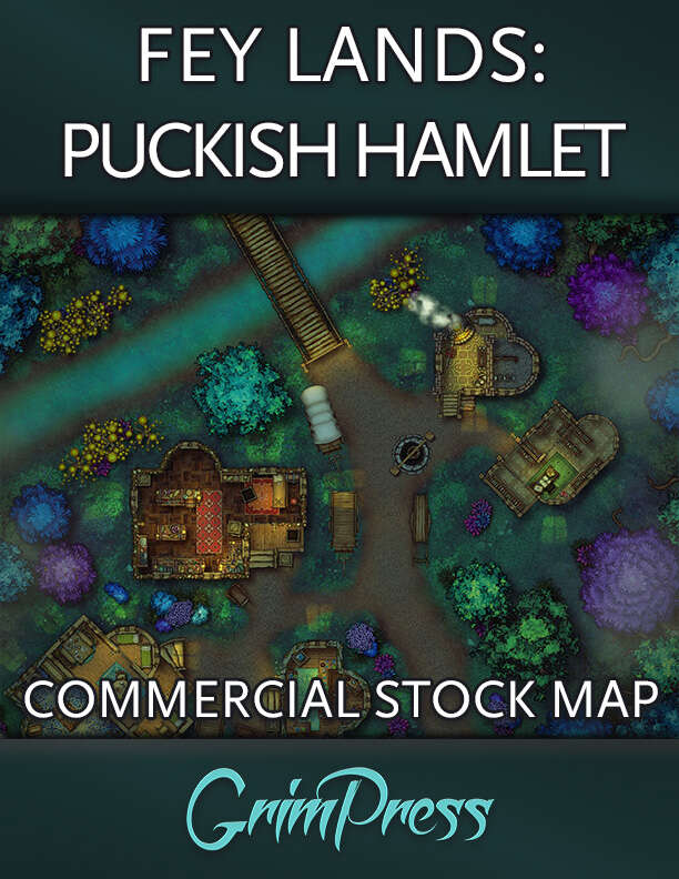 {Commercial} Stock Map: Fey Lands - Puckish Hamlet - Grim Press ...
