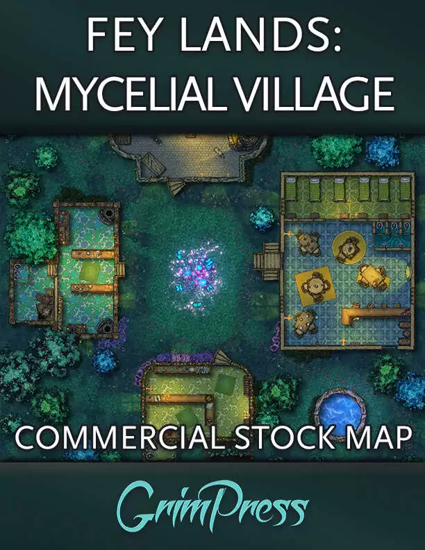 {Commercial} Stock Map: Fey Lands - Mycelial Village - Grim Press ...