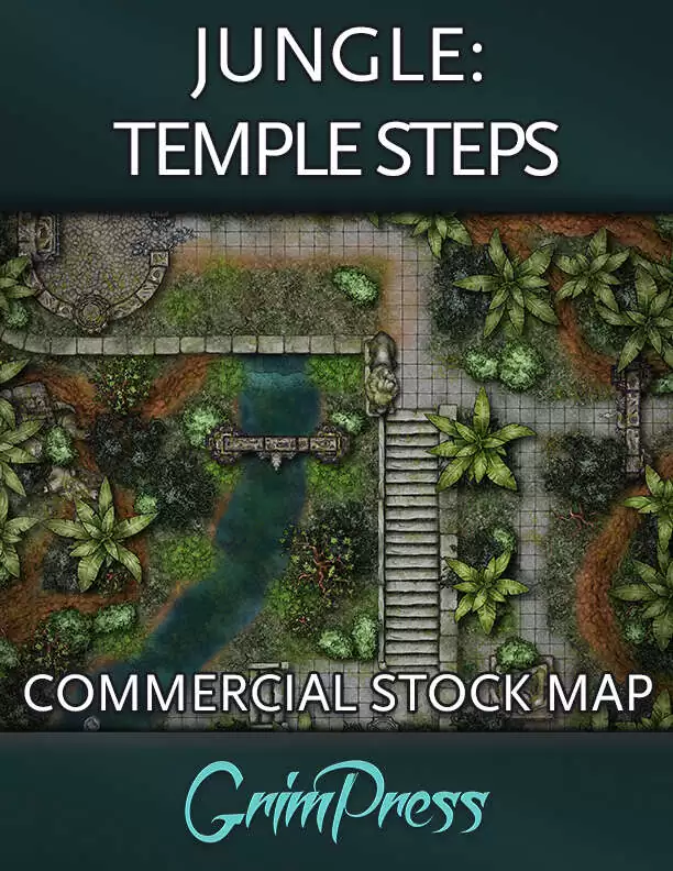 {Commercial} Stock Map: Jungle - Temple Steps - Grim Press | Publisher ...