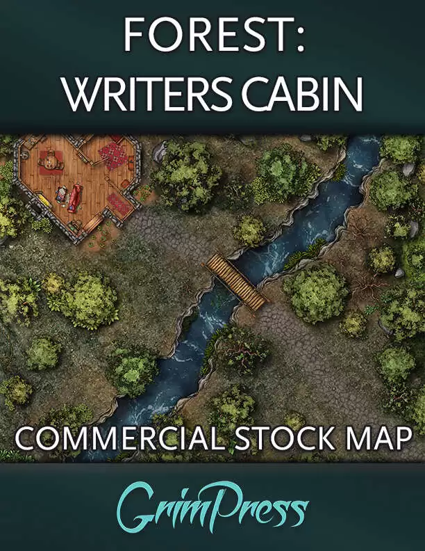 {Commercial} Stock Map: Forest - Writers Cabin - Grim Press | Publisher ...