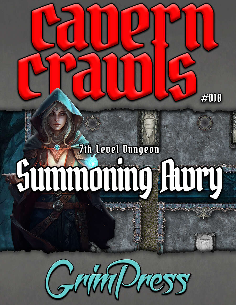 Cavern Crawl #010 - Summoning Awry (5e) - Grim Press | Cavern Crawls | DriveThruRPG