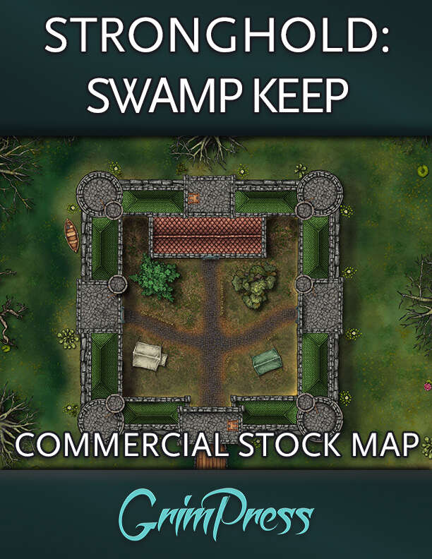 {Commercial} Stock Map: Stronghold - Swamp Keep - Grim Press ...