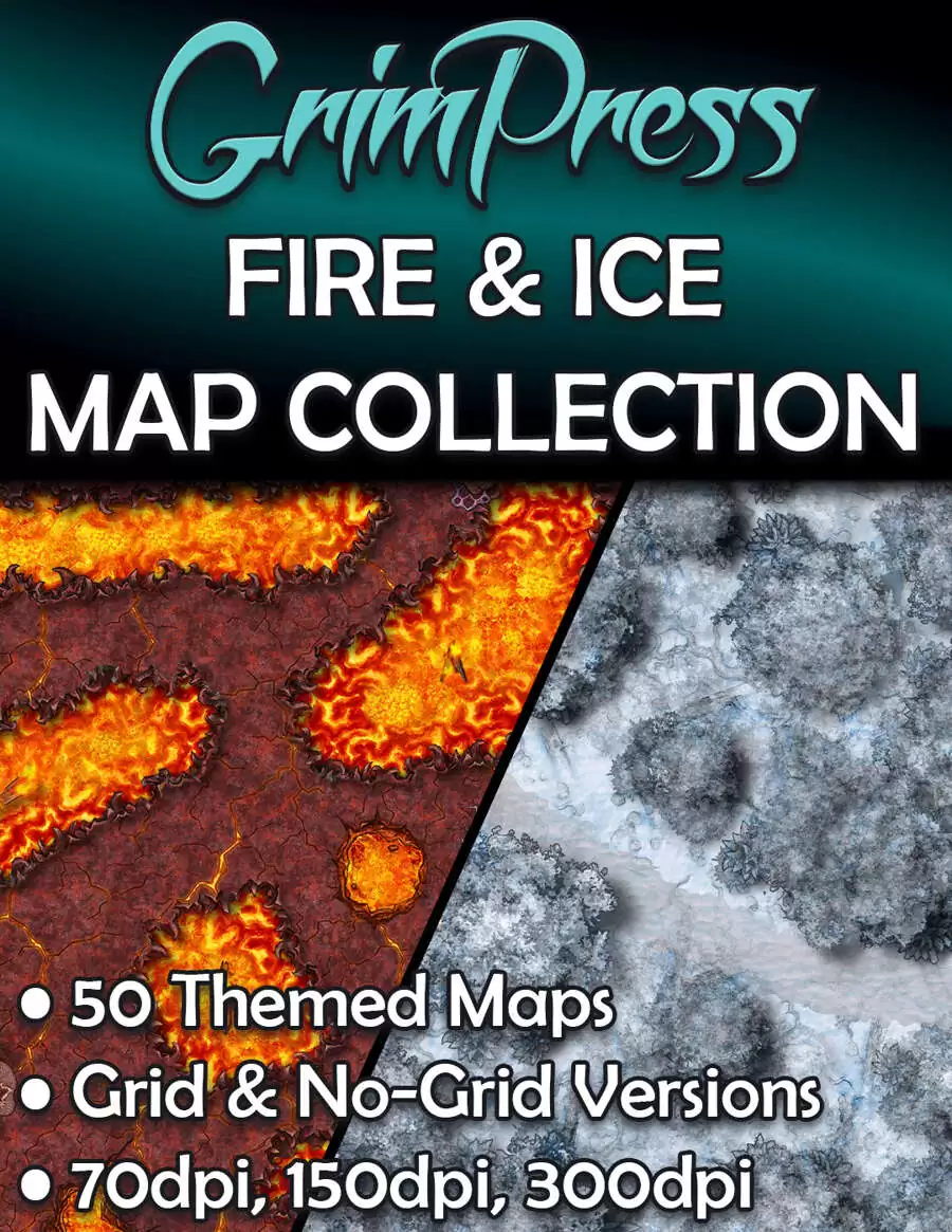 Map Collection - Fire & Ice [BUNDLE] - Grim Press | Product Bundles ...