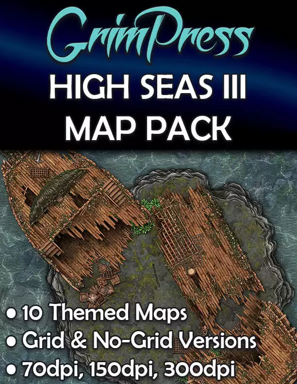 Unbound Atlas Map Pack - High Seas III - Grim Press | Unbound Atlas ...