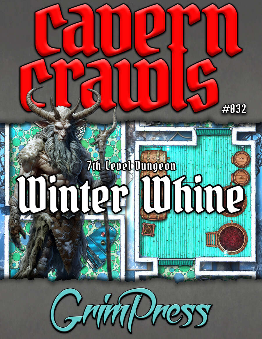Cavern Crawl #032 - Winter Whine (5e) - Grim Press | Cavern Crawls | DriveThruRPG