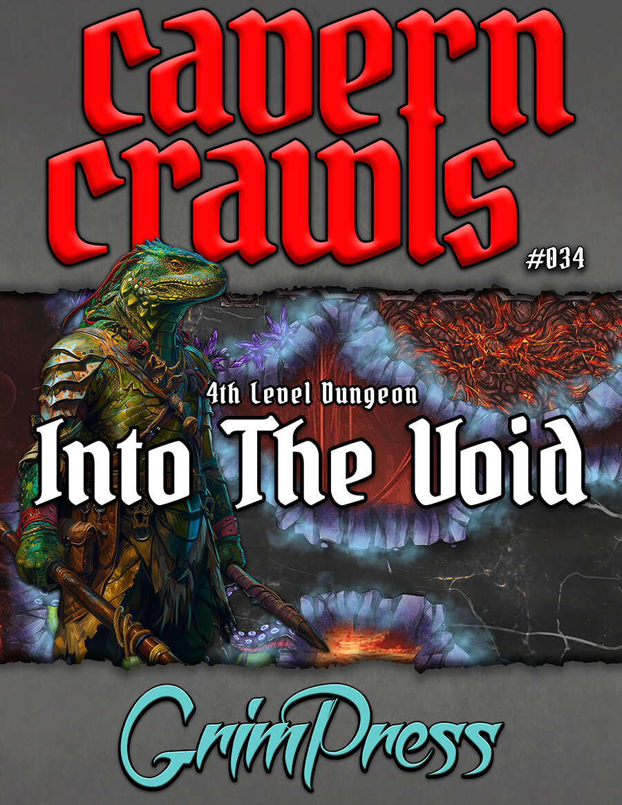 Cavern Crawl #034 - Into the Void (5e) - Grim Press | Cavern Crawls | DriveThruRPG