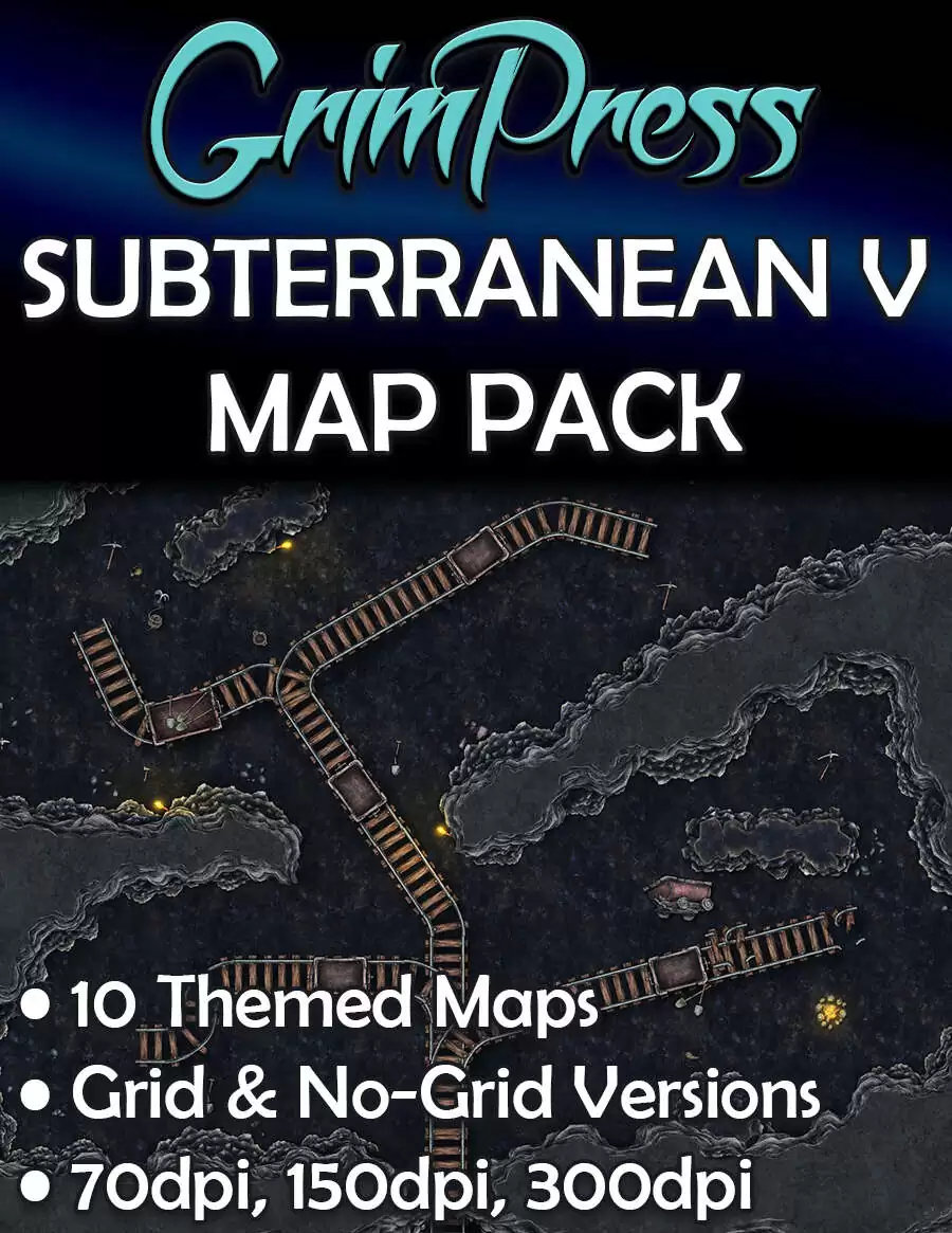 Unbound Atlas Map Pack - Subterranean V - Grim Press | Unbound Atlas ...