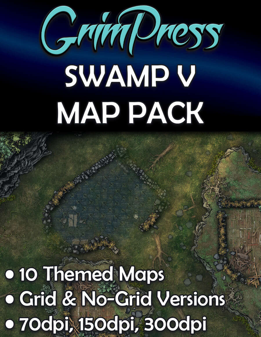 Unbound Atlas Map Pack - Swamp V - Grim Press | Unbound Atlas ...