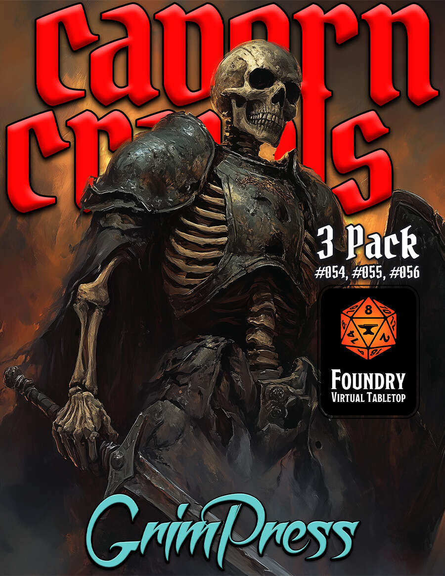 {foundry Vtt} Cavern Crawls Pack 054 055 056 Grim Press