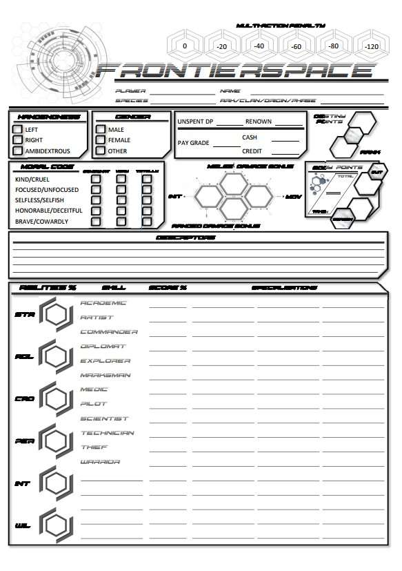 FrontierSpace RPG Character Sheet - Flight of the Valkyries ...
