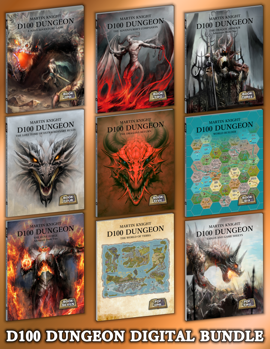 D100 Dungeon Digital Bundle - Martin Knight | DriveThruRPG