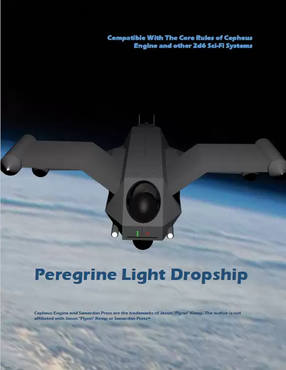 Peregrine Light Dropship - Alphecca Publishing | DriveThruRPG