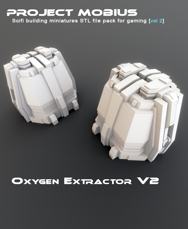 3D Printable Oxygen Extractor V2 - Project Mobius 3D Design | Scifi ...