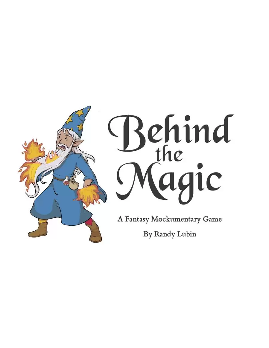 Behind the Magic - Diegetic Games | DriveThruRPG