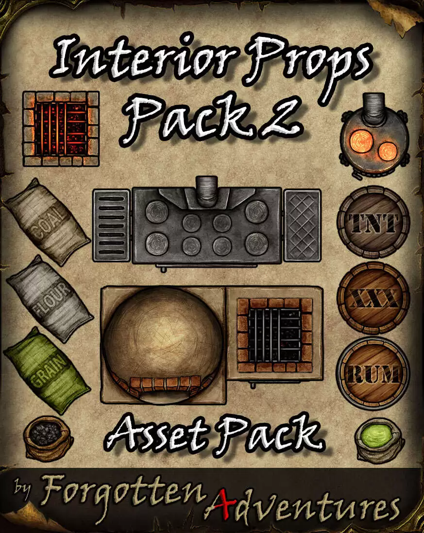 Interior Props Pack 2 - ForgottenAdventures | DriveThruRPG