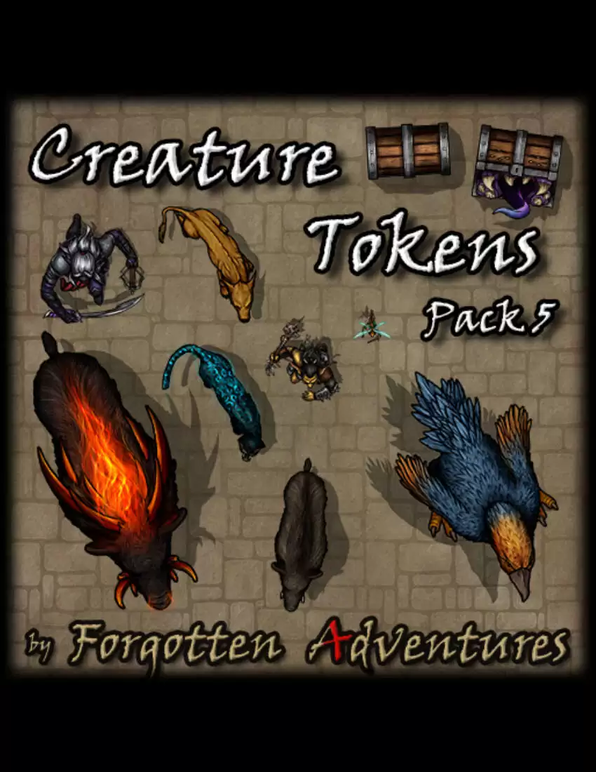 Creature Tokens Pack 5 - ForgottenAdventures | DriveThruRPG
