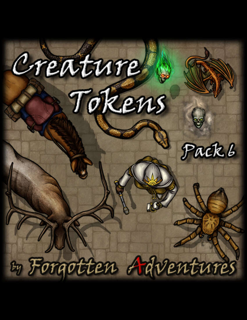 Creature Tokens Pack 6 - ForgottenAdventures | DriveThruRPG