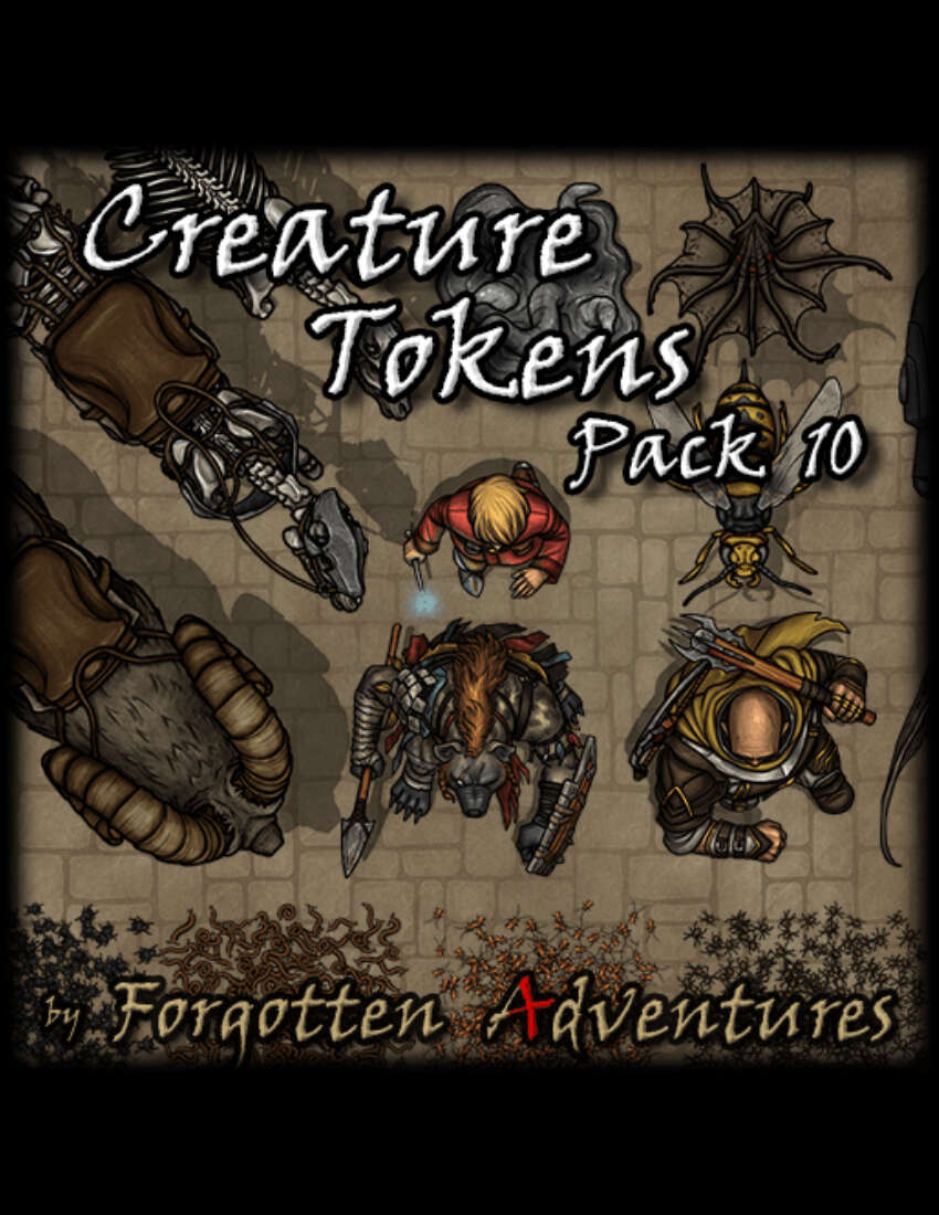 Creature Tokens Pack 10 - ForgottenAdventures | DriveThruRPG