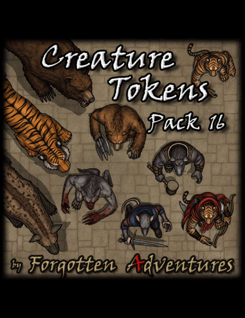 Creature Tokens Pack 16 - ForgottenAdventures | DriveThruRPG