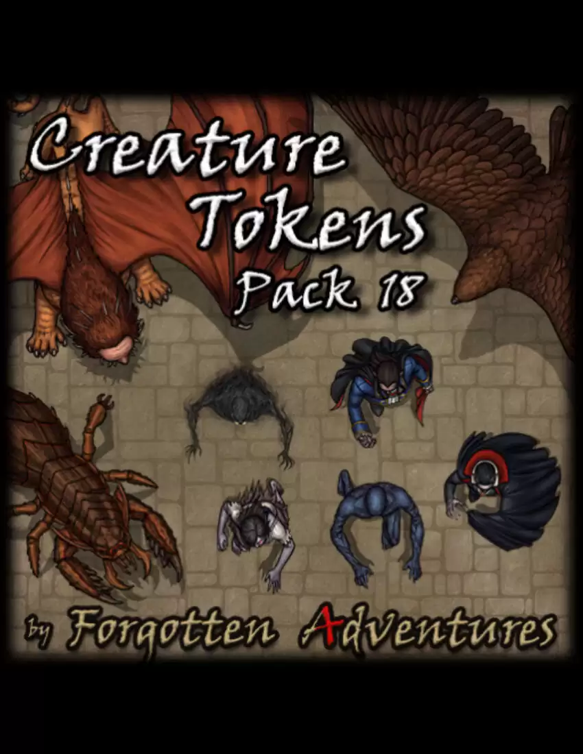 Creature Tokens Pack 18 - ForgottenAdventures | DriveThruRPG