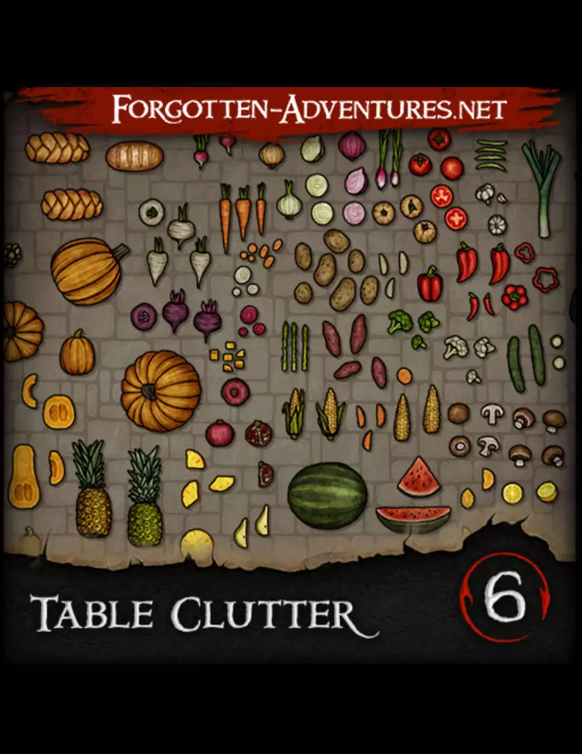 Table Clutter - Pack 6 - ForgottenAdventures | DriveThruRPG