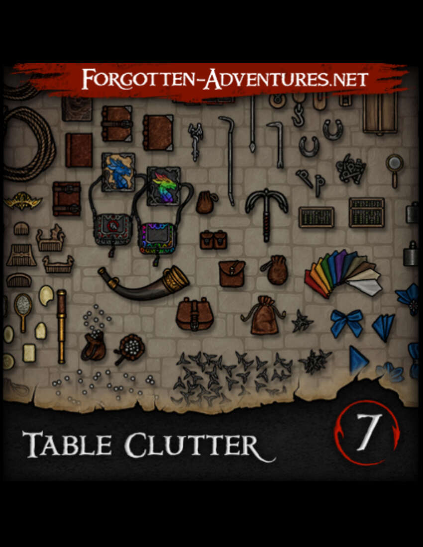 Table Clutter - Pack 7 - ForgottenAdventures | DriveThruRPG