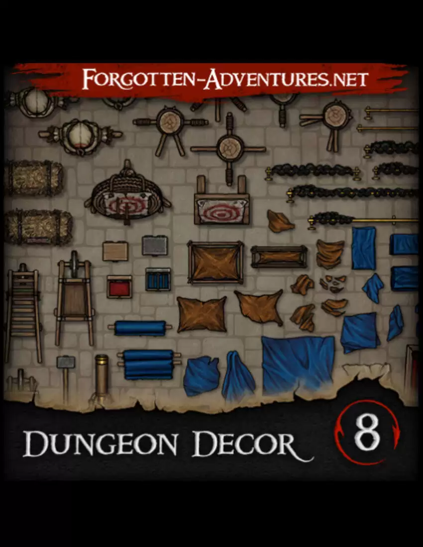 Dungeon Decor - Pack 8 - ForgottenAdventures | DriveThruRPG