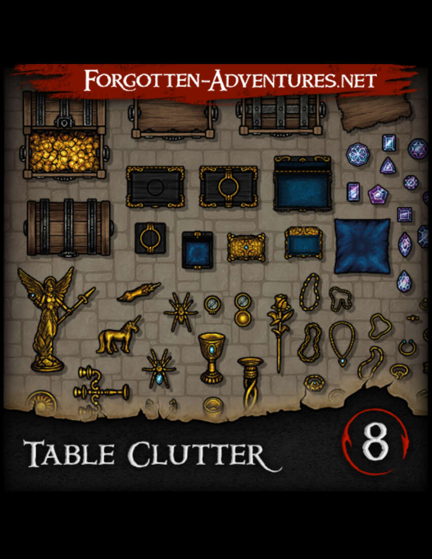 Table Clutter - Pack 8 - ForgottenAdventures | DriveThruRPG