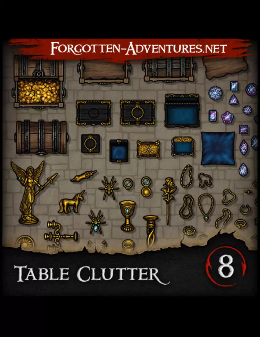 Table Clutter - Pack 8 - ForgottenAdventures | DriveThruRPG