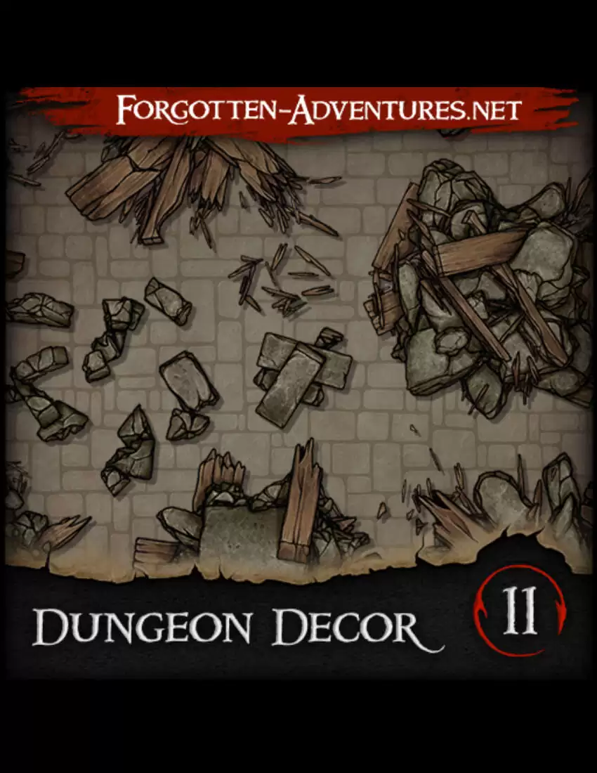 Dungeon Decor - Pack 11 - ForgottenAdventures | DriveThruRPG