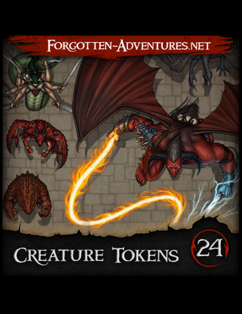 Creature Tokens Pack 24 - ForgottenAdventures | DriveThruRPG