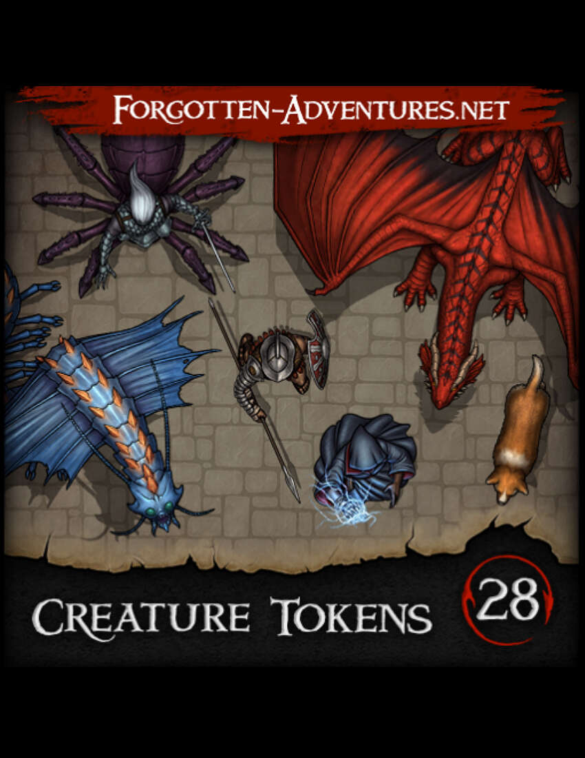 Creature Tokens Pack 28 - ForgottenAdventures | DriveThruRPG