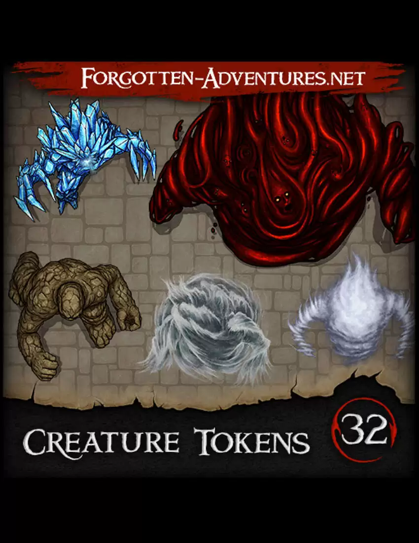 Creature Tokens Pack 32 - ForgottenAdventures | DriveThruRPG