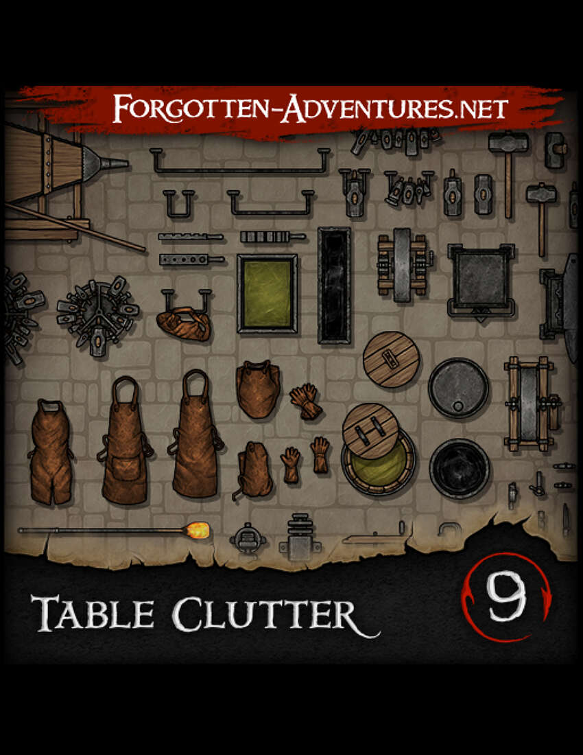 Table Clutter - Pack 9 - ForgottenAdventures | DriveThruRPG