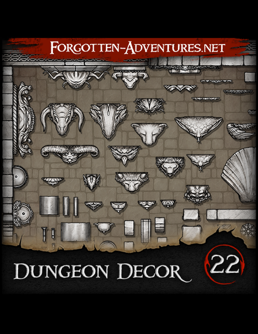 Dungeon Decor - Pack 22 - ForgottenAdventures | DriveThruRPG