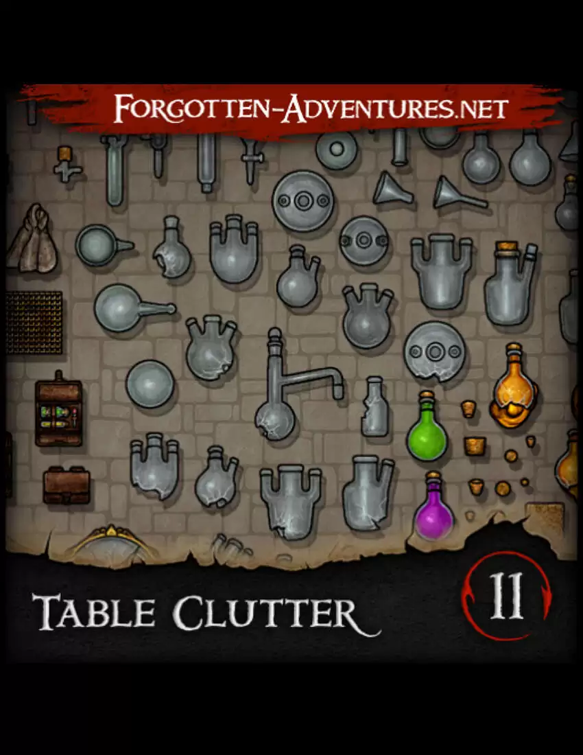 Table Clutter - Pack 11 - ForgottenAdventures | DriveThruRPG