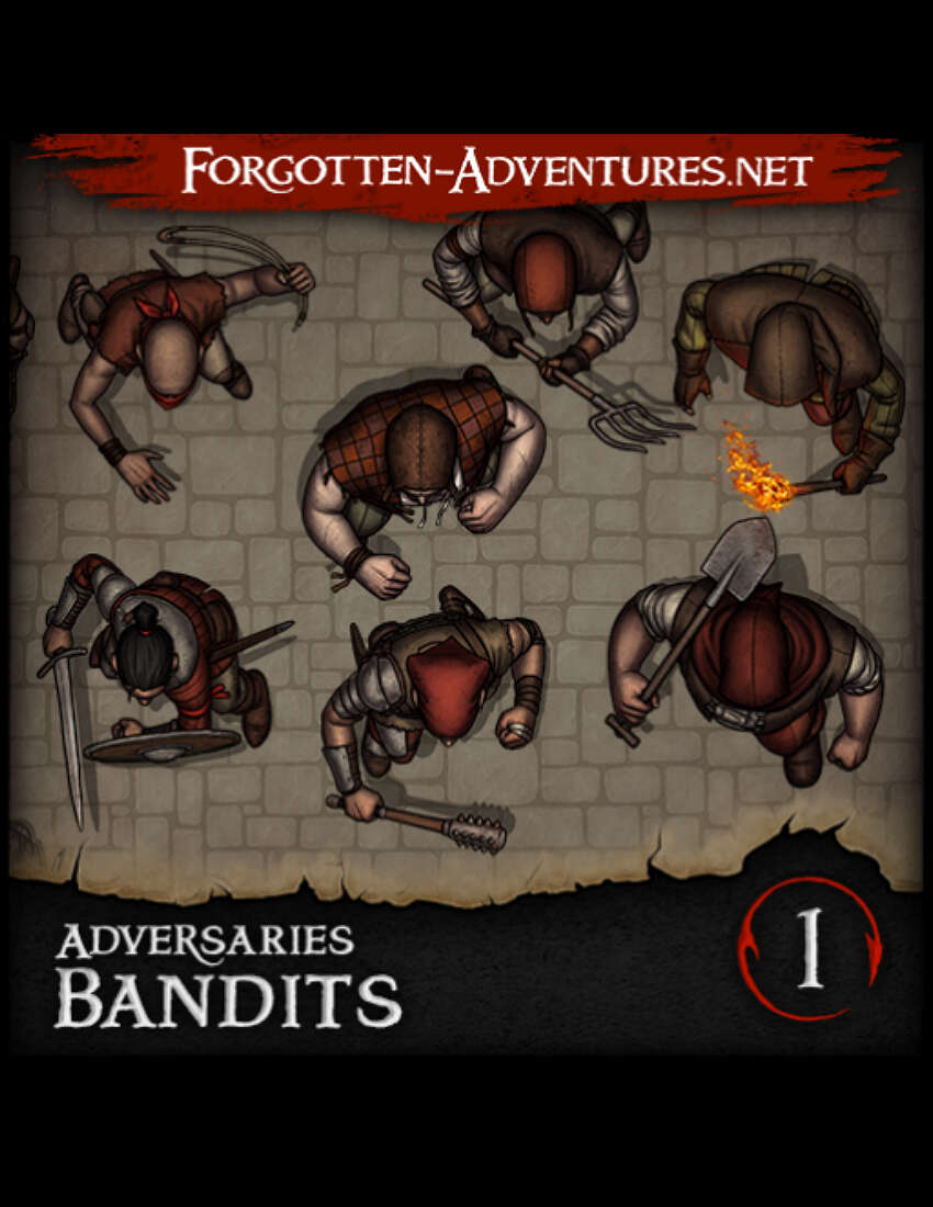 Adversaries - Bandits - Pack 1 - ForgottenAdventures | DriveThruRPG