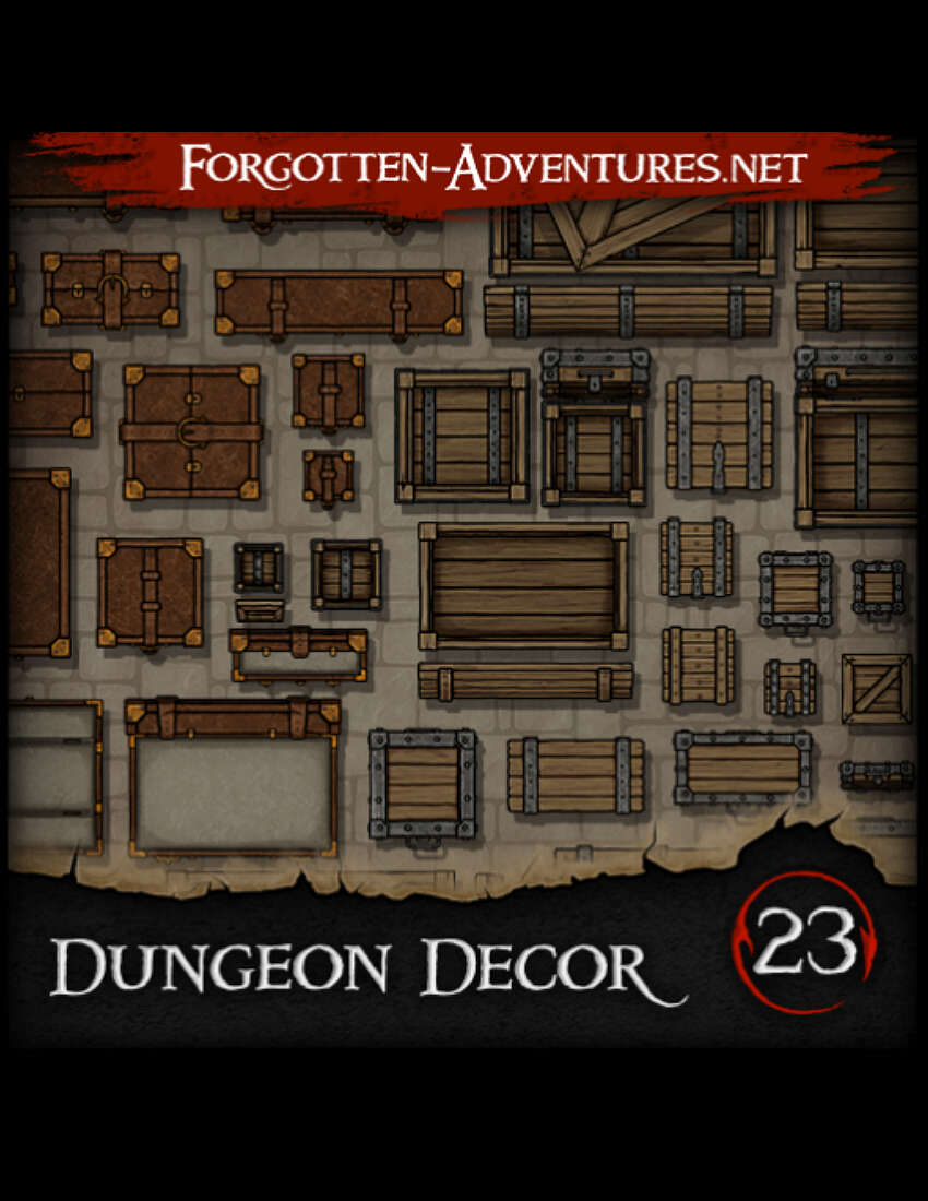 Dungeon Decor - Pack 23 - ForgottenAdventures | DriveThruRPG
