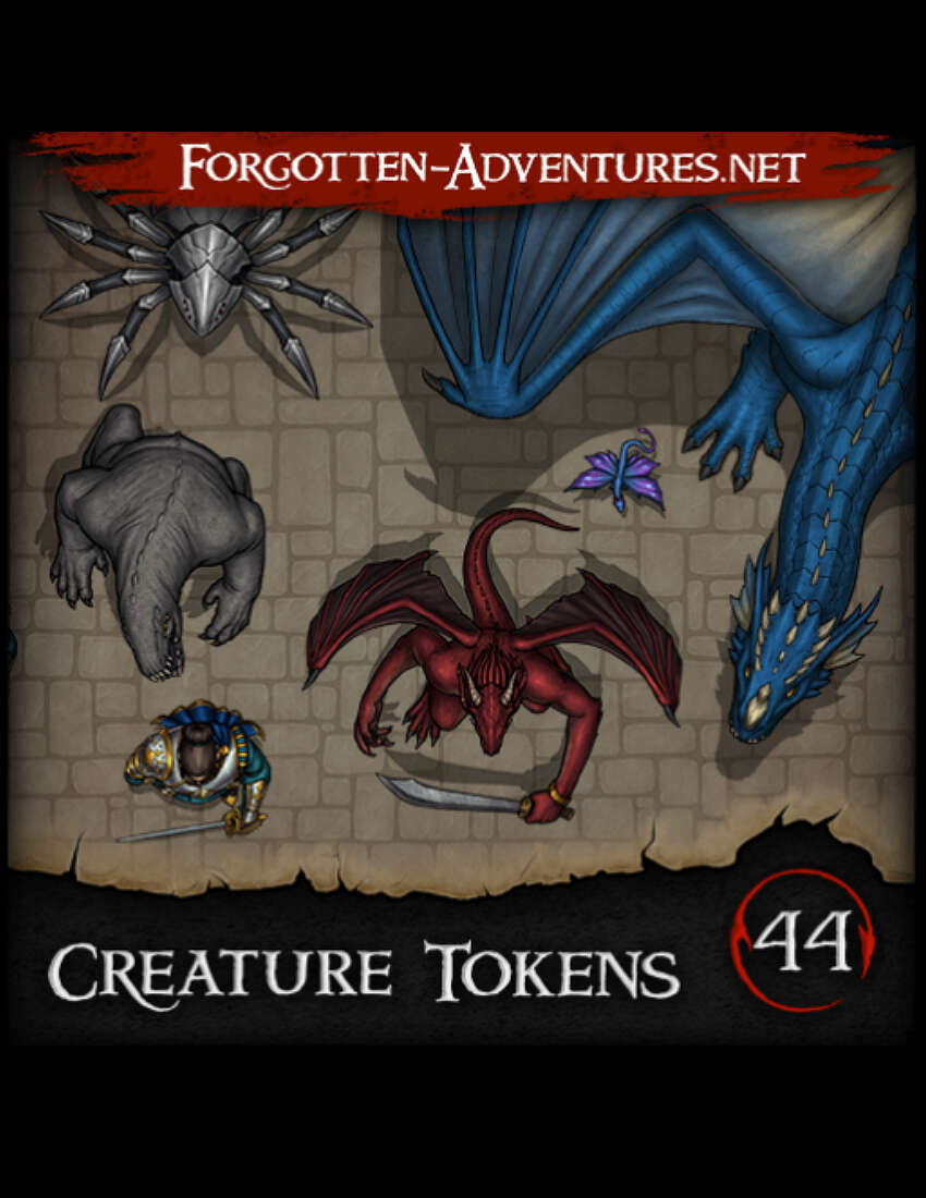 Creature Tokens Pack 44 - ForgottenAdventures | DriveThruRPG