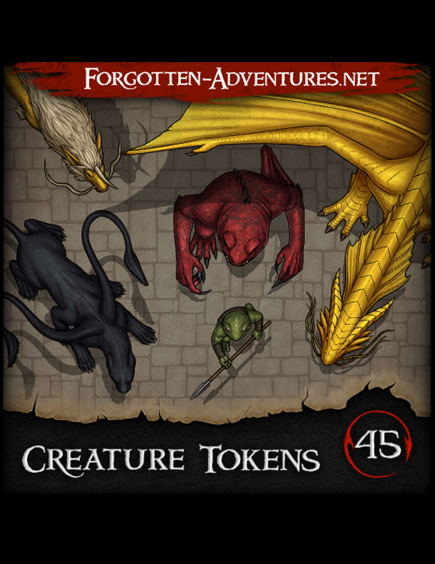 Creature Tokens Pack 45 - ForgottenAdventures | DriveThruRPG