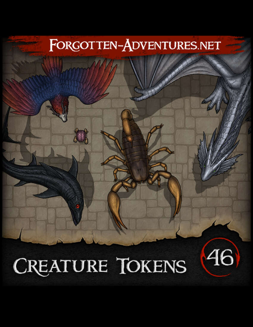 Creature Tokens Pack 46 - ForgottenAdventures | DriveThruRPG