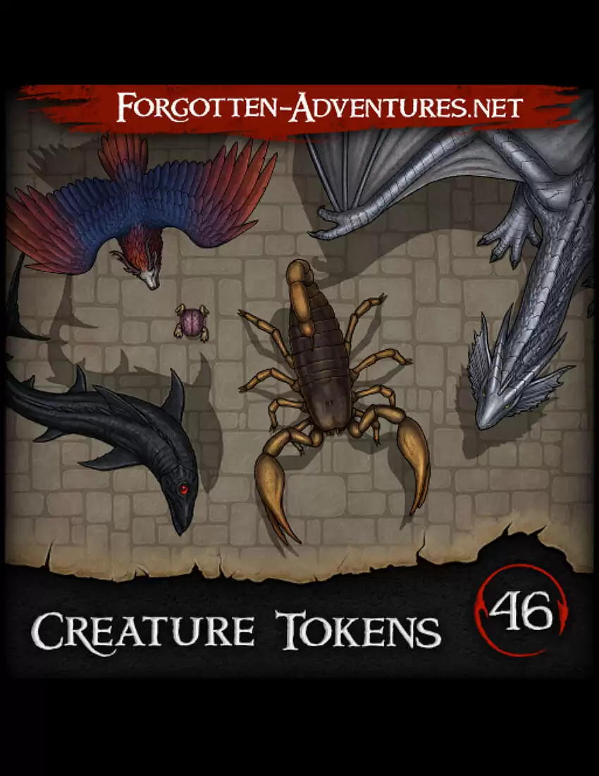 Creature Tokens Pack 46 - ForgottenAdventures | DriveThruRPG