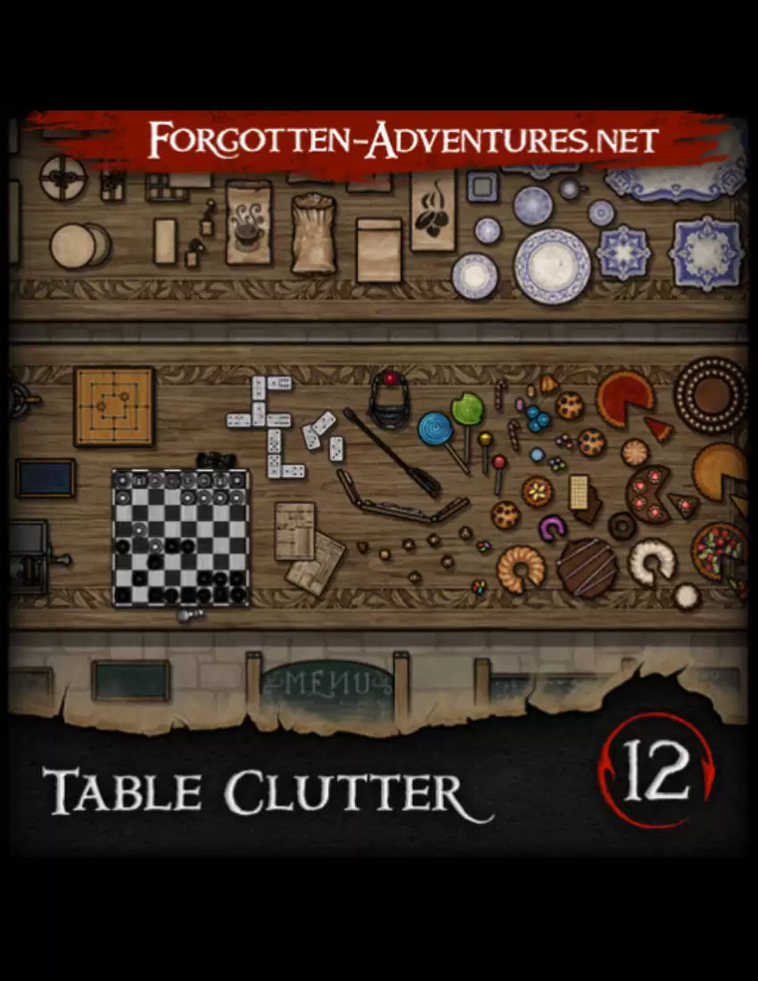 Table Clutter - Pack 12 - ForgottenAdventures | DriveThruRPG