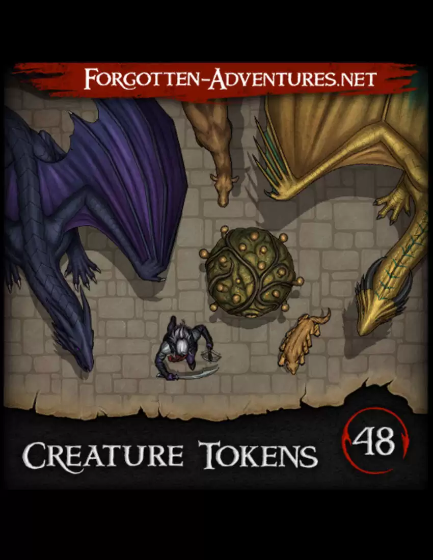 Creature Tokens Pack 48 - ForgottenAdventures | DriveThruRPG
