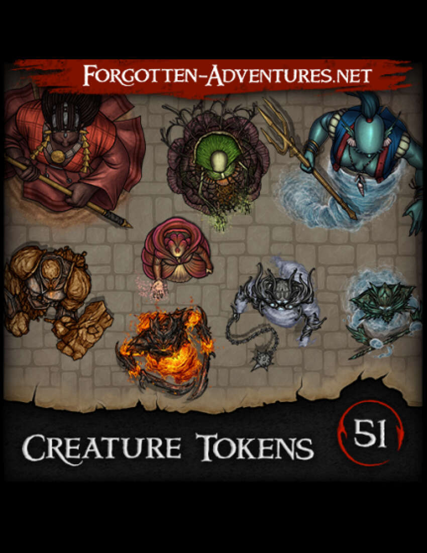 Creature Tokens Pack 51 - ForgottenAdventures | DriveThruRPG