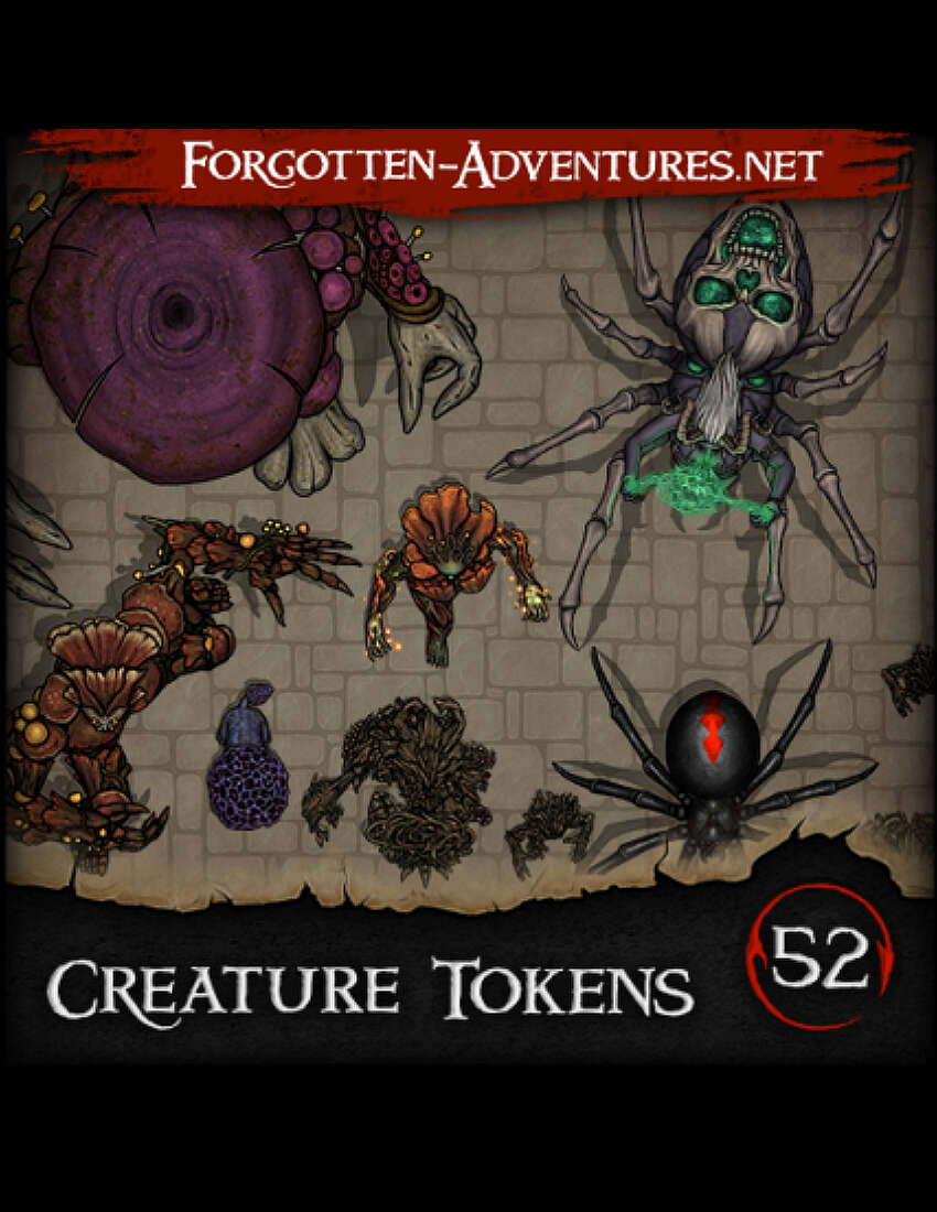 Creature Tokens Pack 52 - ForgottenAdventures | DriveThruRPG
