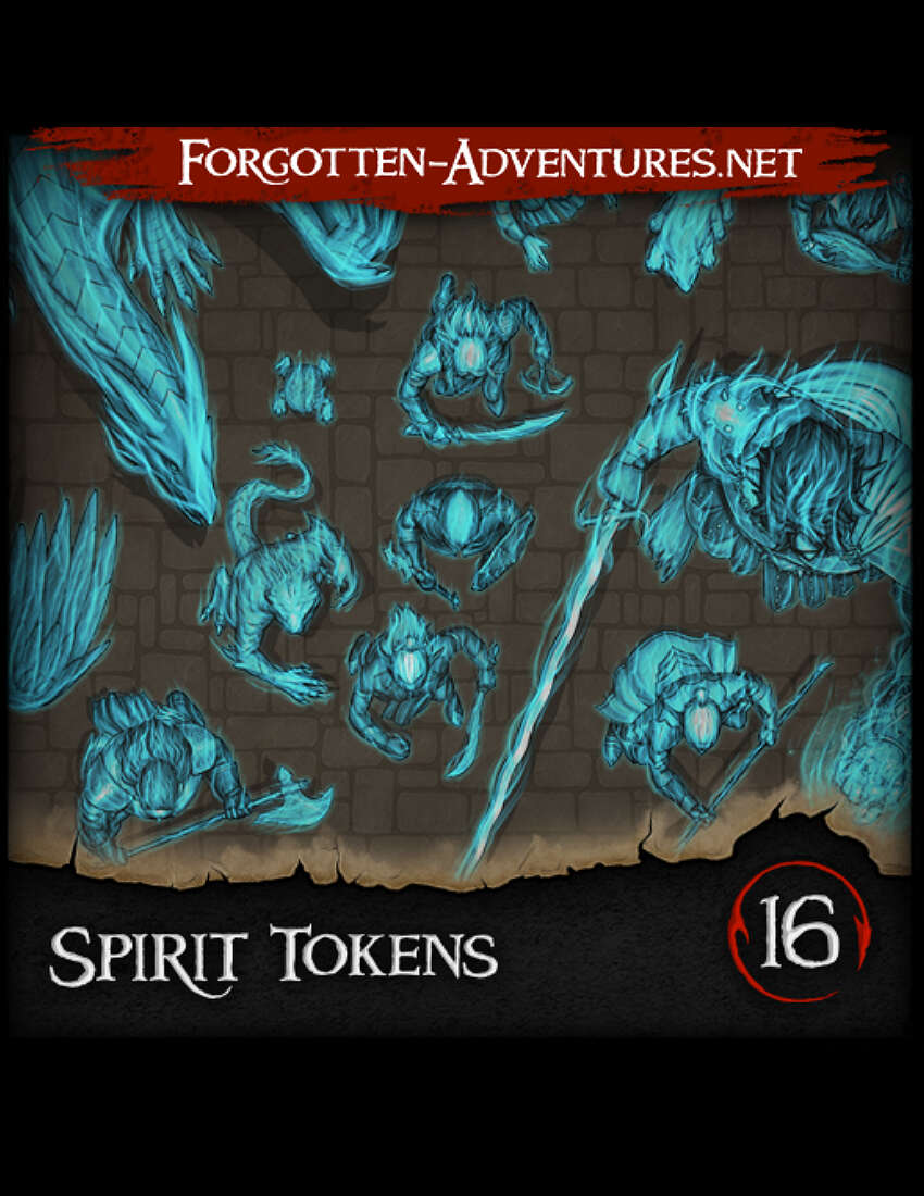 Spirit Tokens - Pack 16 - ForgottenAdventures | DriveThruRPG